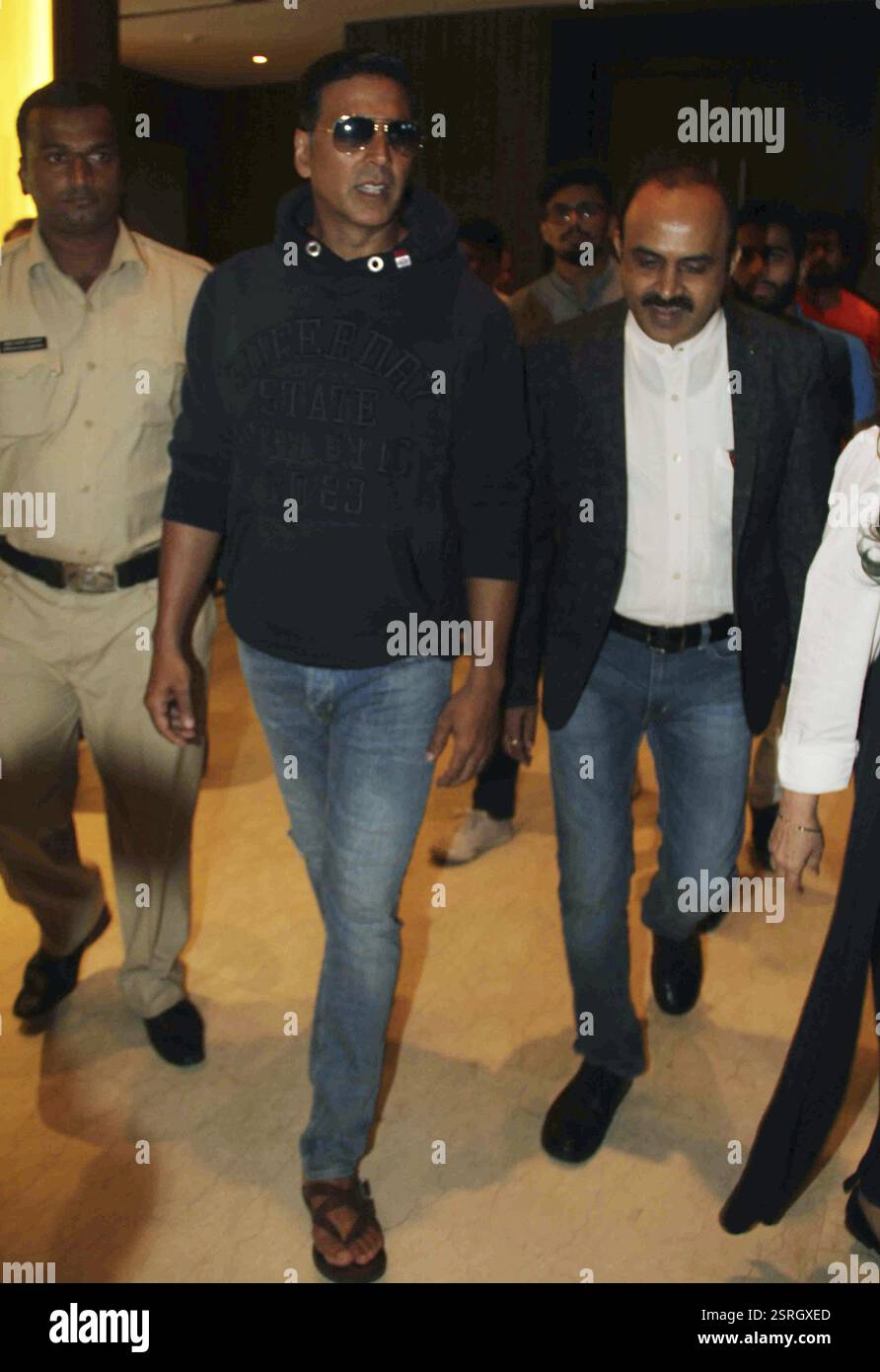 Bollywood actor Akshay Kumar during the music launch of Marathi film ...