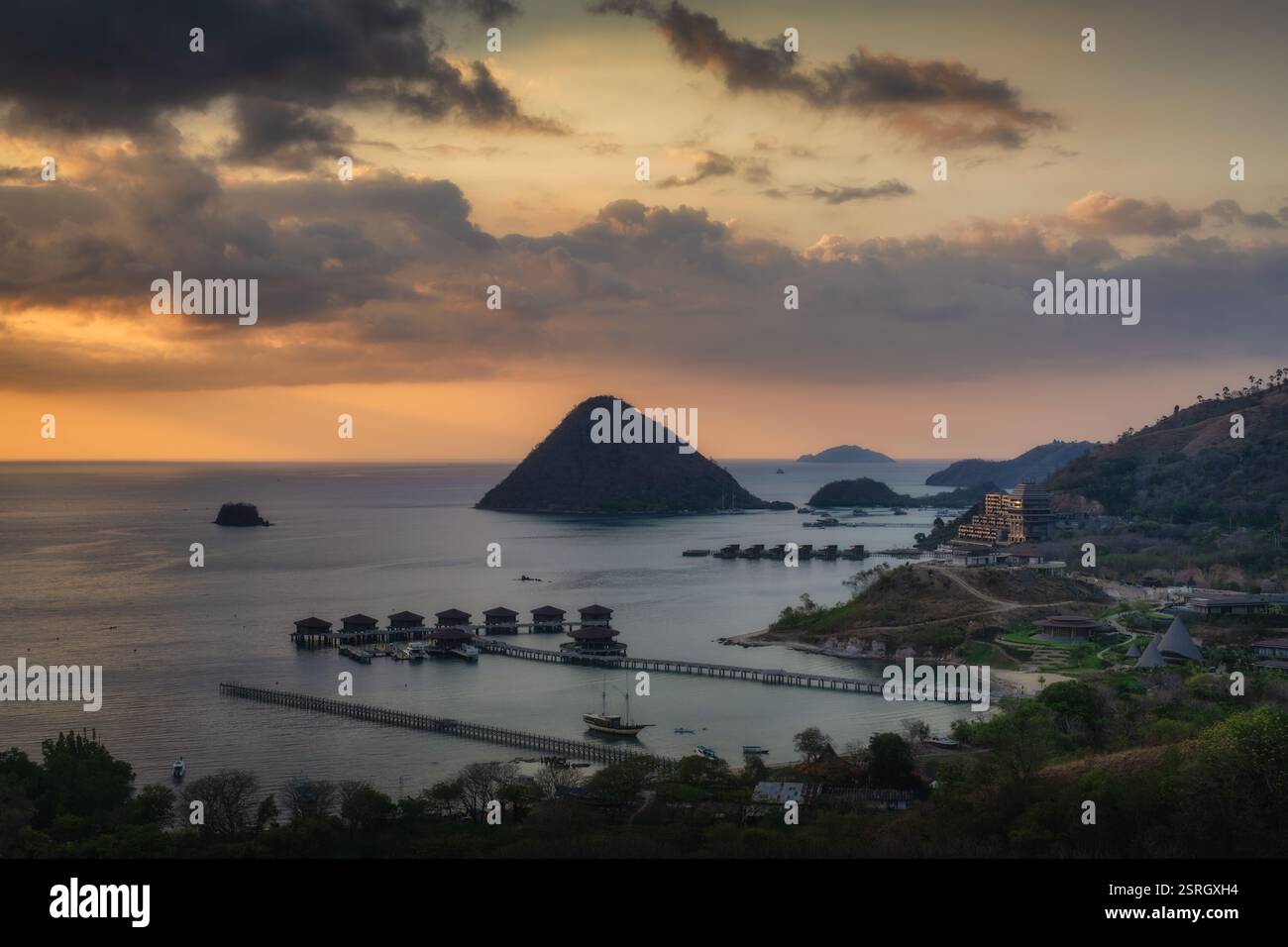 Experience a breathtaking coastal landscape that features picturesque islands and luxurious ...