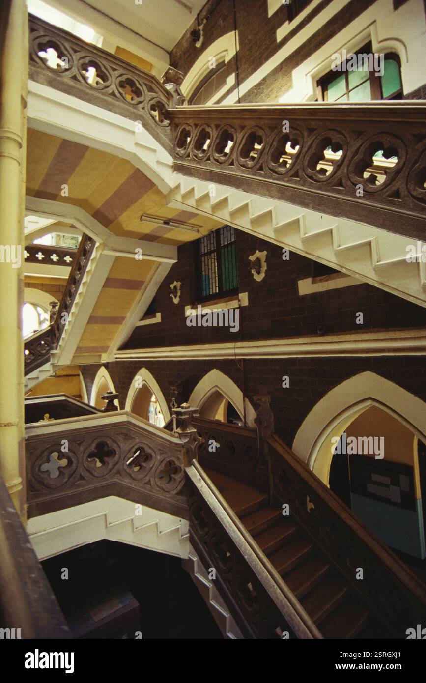 Staircase in Saint Xavier college, Bombay Mumbai, Maharashtra, India ...