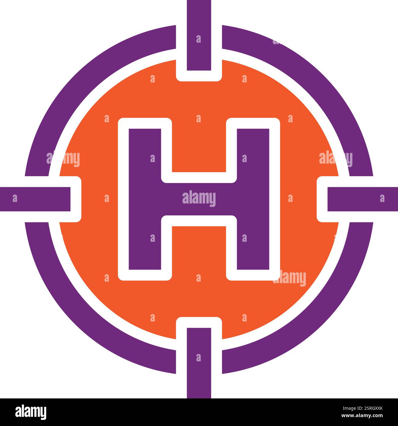 Helipad Vector Icon Design Illustration Stock Vector Image & Art - Alamy