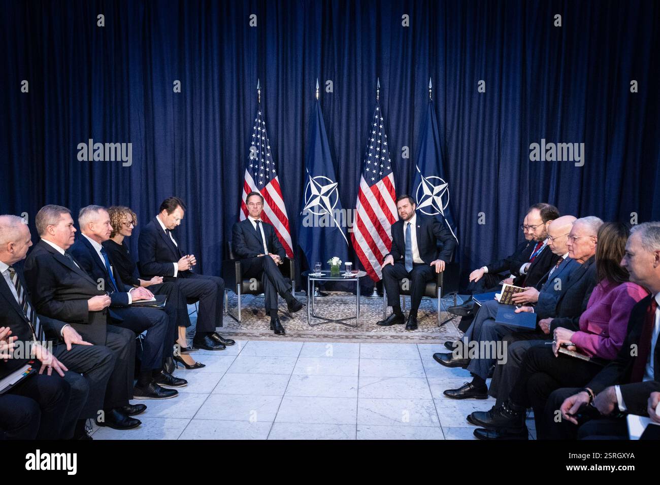 NATO Secretary General Mark Rutte meets with JD Vance, Vice President ...
