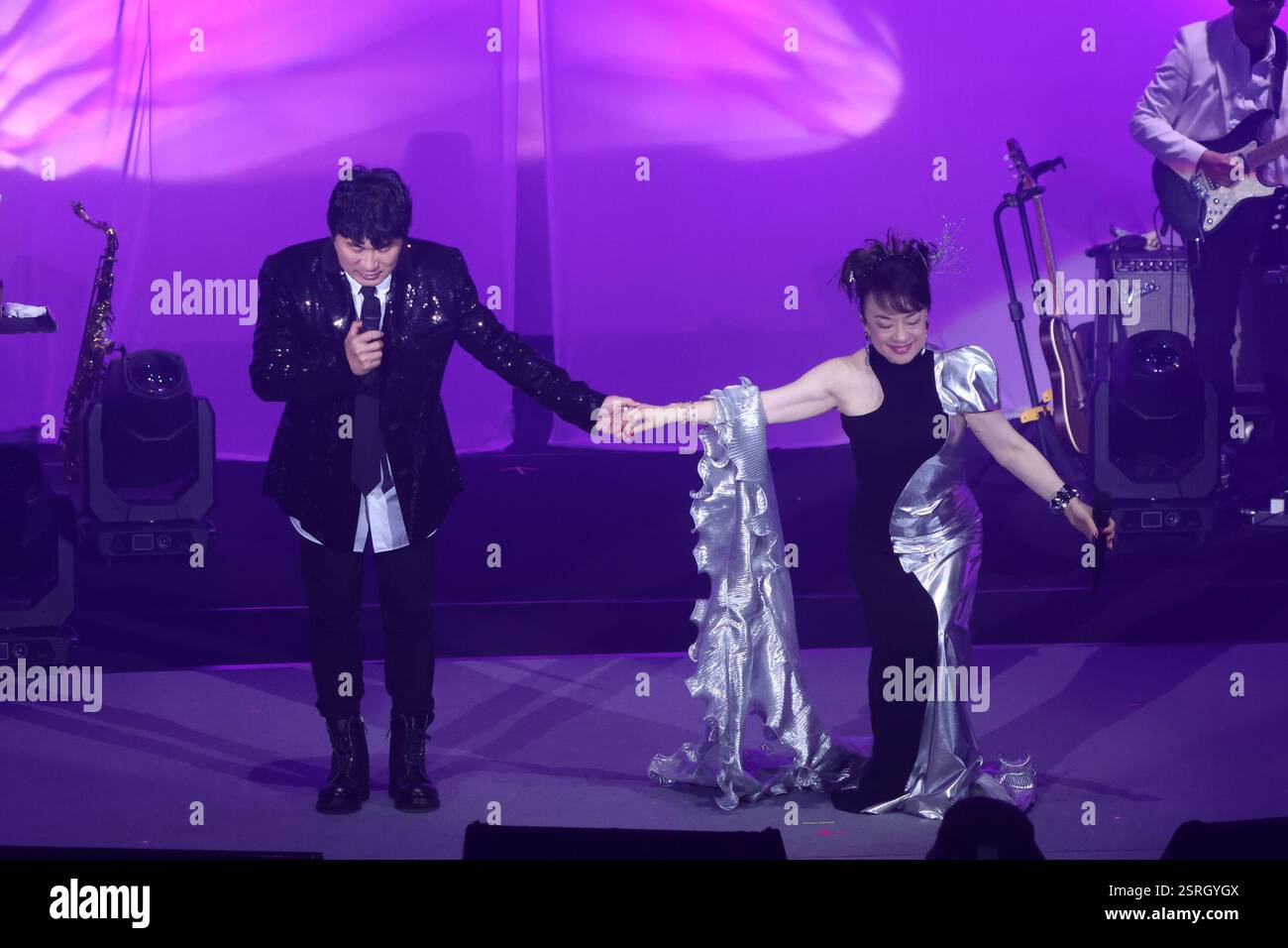 TAIPEI, CHINA - FEBRUARY 16, 2025 - Taiwanese female singer Judy Weng ...