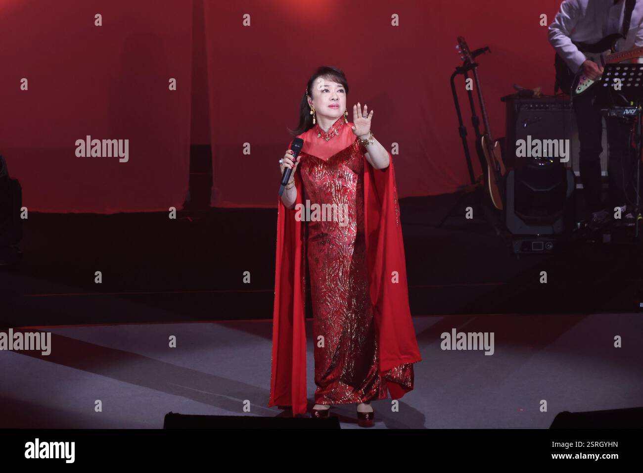 TAIPEI, CHINA - FEBRUARY 16, 2025 - Taiwanese female singer Judy Weng ...