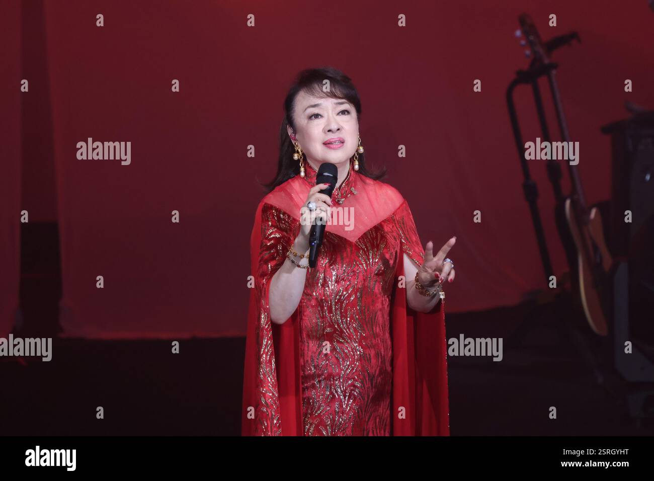 TAIPEI, CHINA - FEBRUARY 16, 2025 - Taiwanese female singer Judy Weng ...