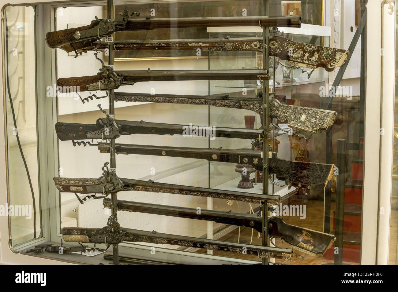 Antique hunting rifles in the German Hunting and Fishing Museum, Munich ...