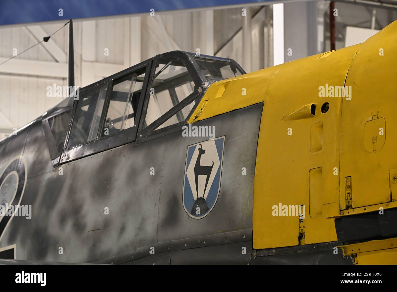 Messerschmitt Bf 109E-3 on display RAF Museum London Stock Photo - Alamy