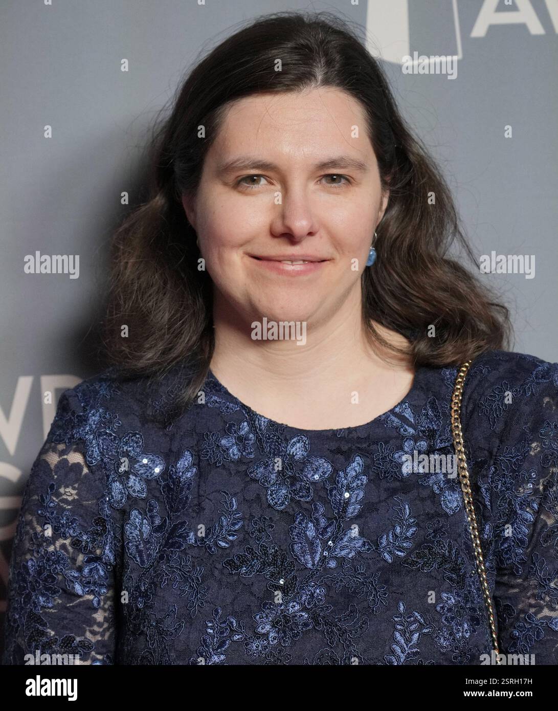 Madeleine Phillips arrives at the 2025 Writers Guild Awards held at the Beverly Hilton in ...