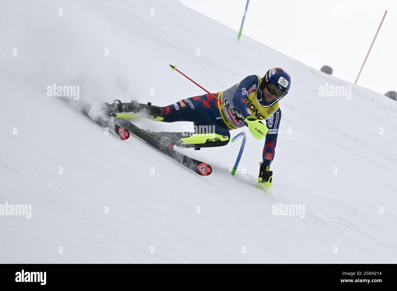 SAALBACH-HINTERGLEMM, AUSTRIA - FEBRUARY 16: Samuel Kolega of Croatia ...