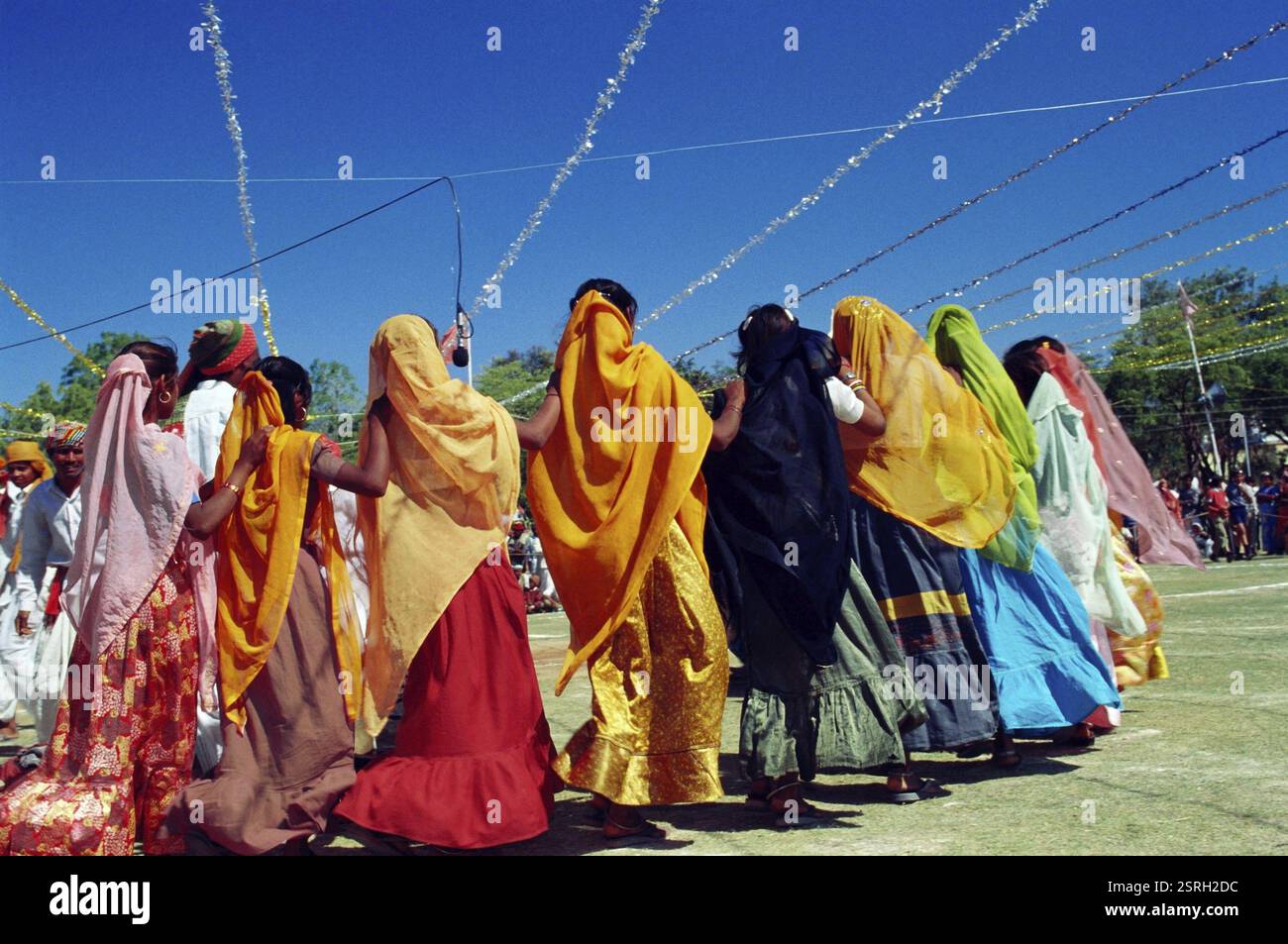 Folk dance for Vagad festival, Dungarpur, Rajasthan, India, Asia Stock ...