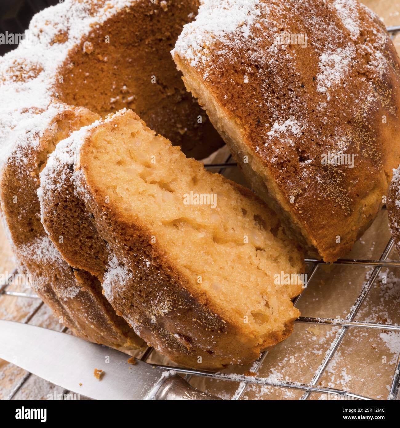 Gluten-free cake with rice flour and kaymak Stock Photo - Alamy