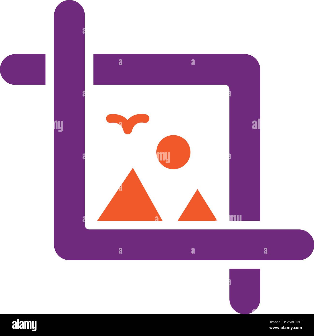 Crop tool Vector Icon Design Illustration Stock Vector Image & Art - Alamy