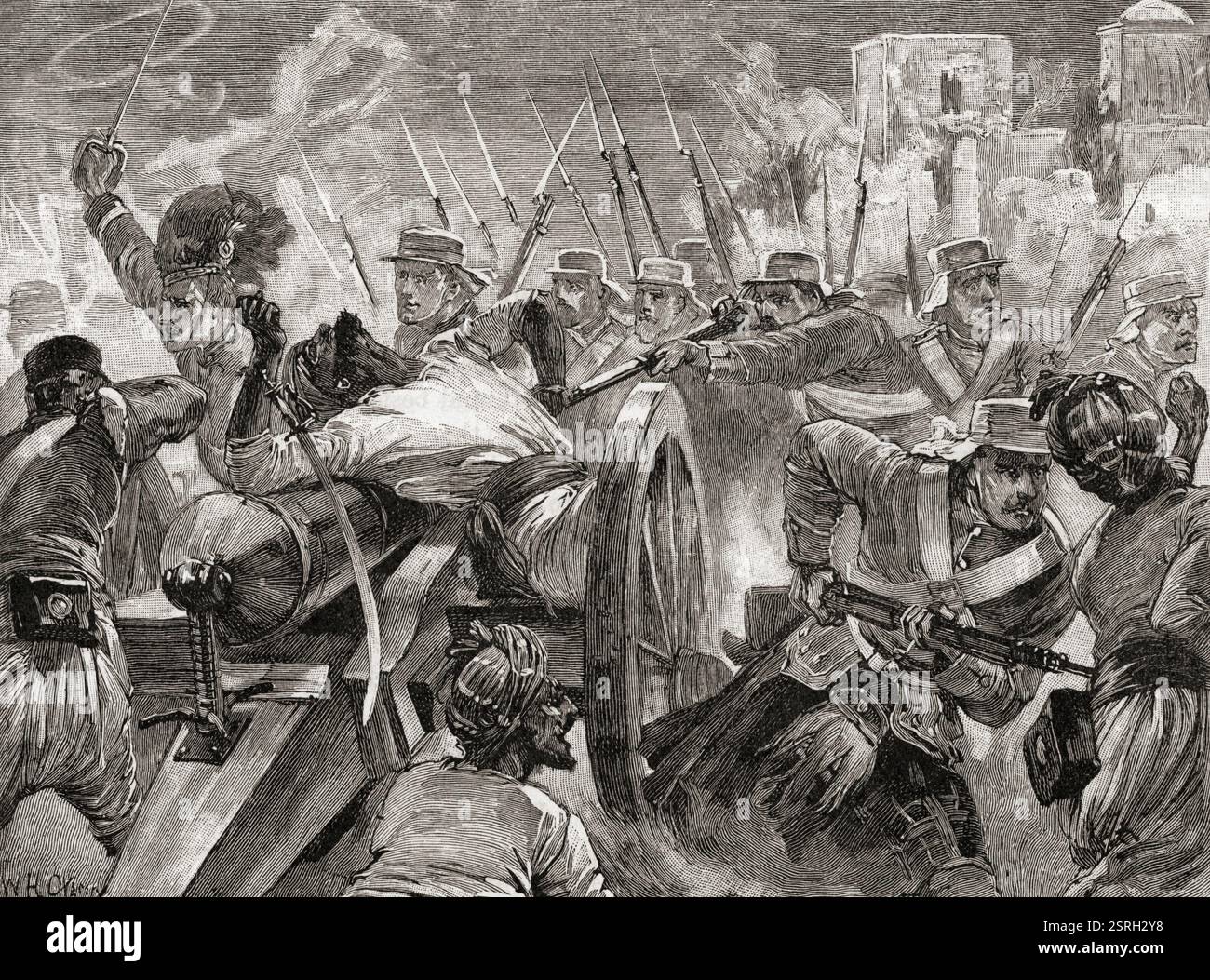 Soldiers under command of Major General Sir Henry Havelock recapture ...