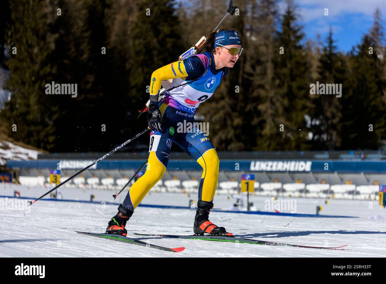 Ella Halvarsson of, Sweden. , . competes in women's 10 km pursuit ...