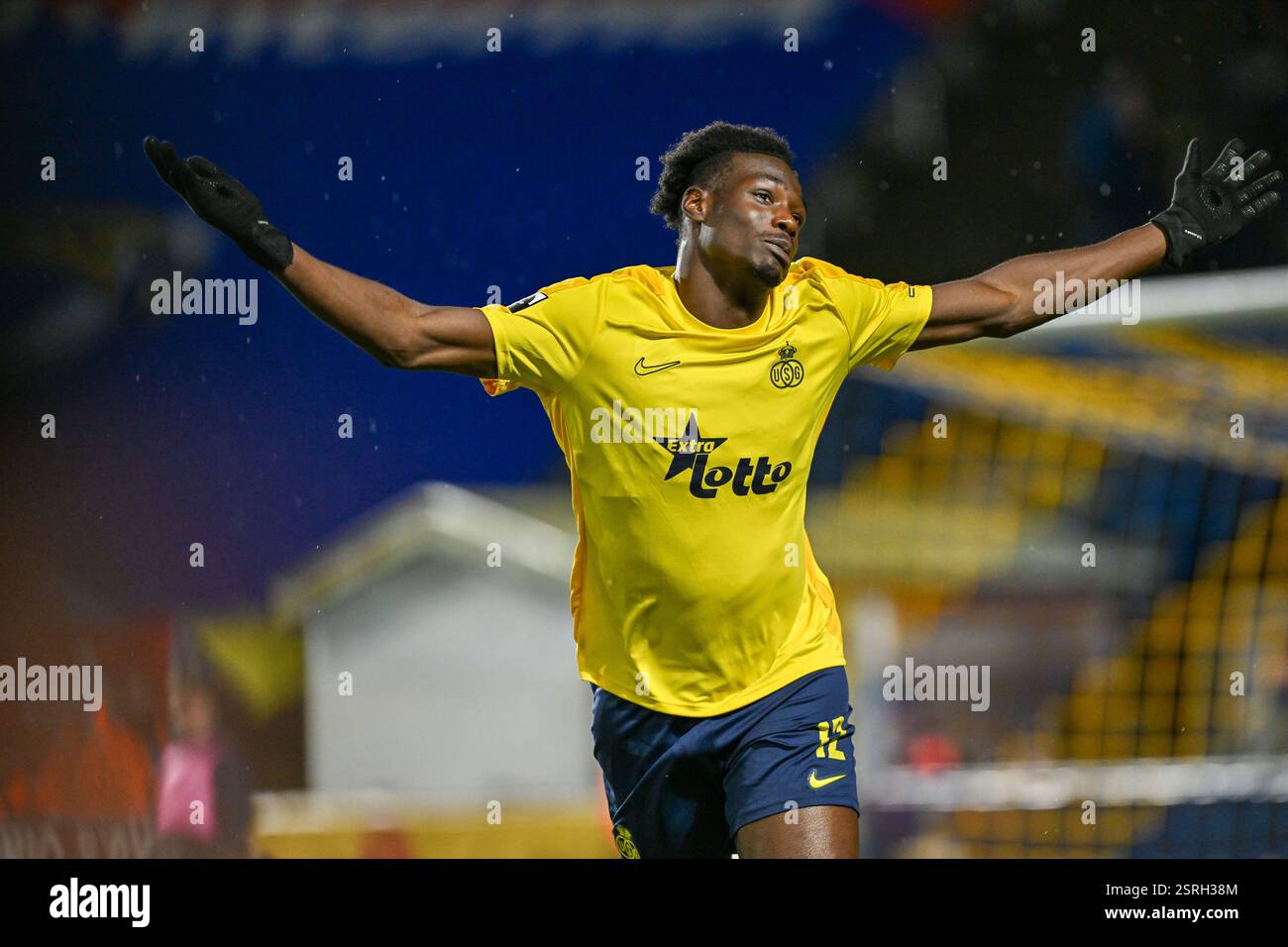 Promise David (12) of Union celebrates after scoring the 2-0 goal ...