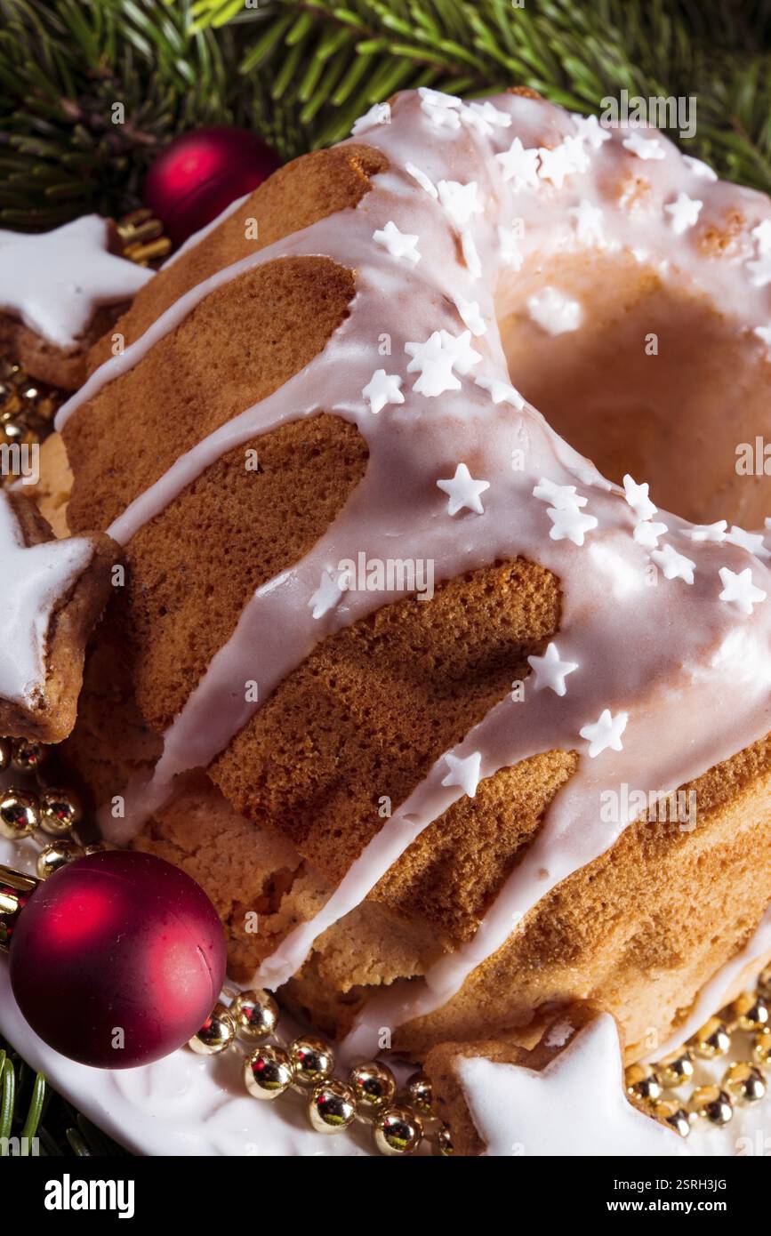 Christmas madeira cake Stock Photo - Alamy