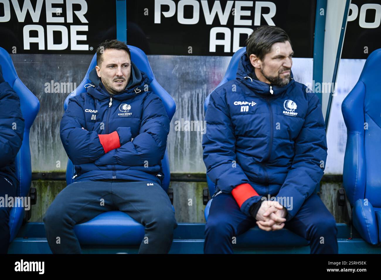 Gent, Belgium. 16th Feb, 2025. Gent's interim head coach Danijel ...