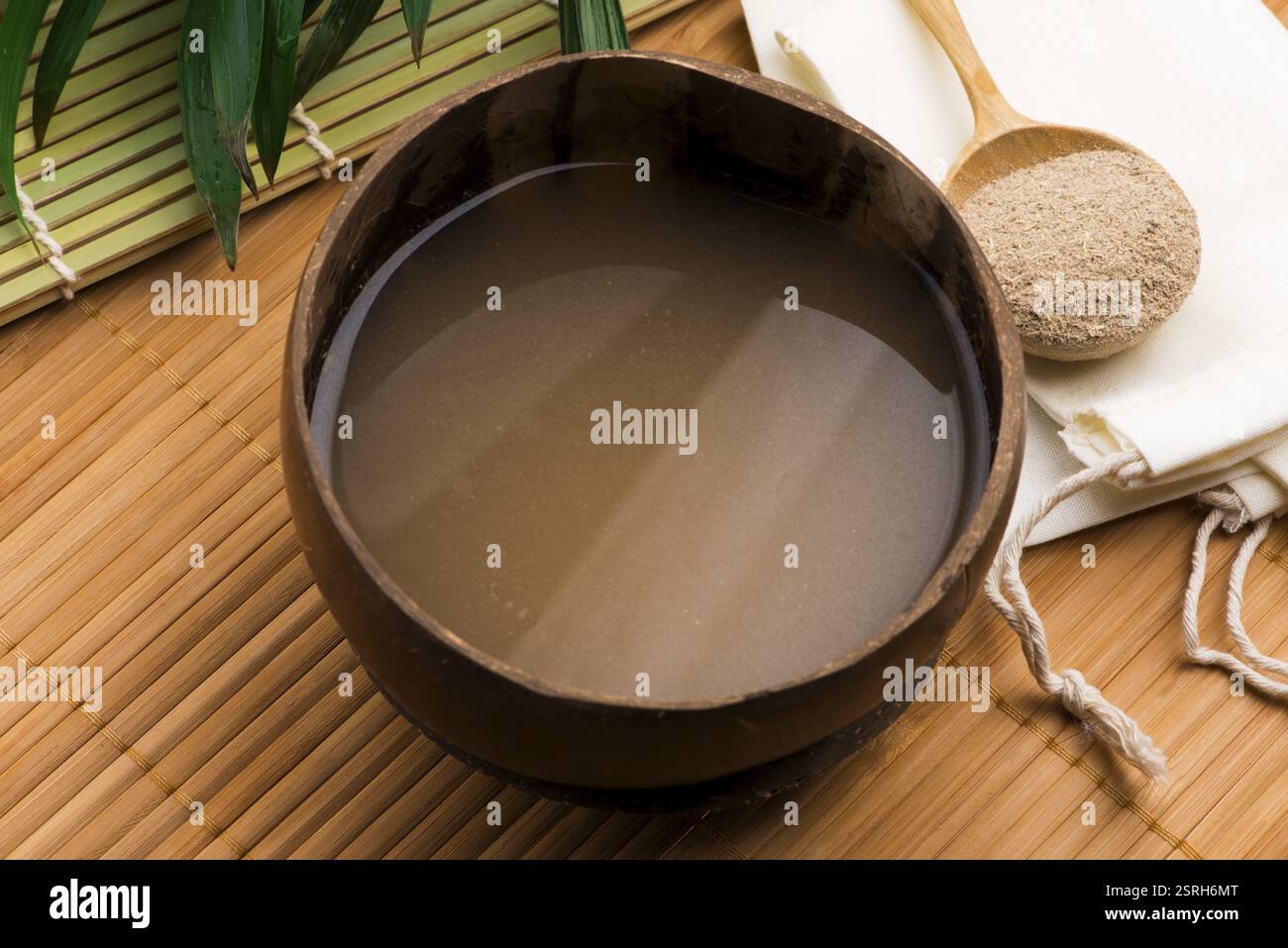 Kava drink made from the roots of the kava plant mixed with water Stock ...