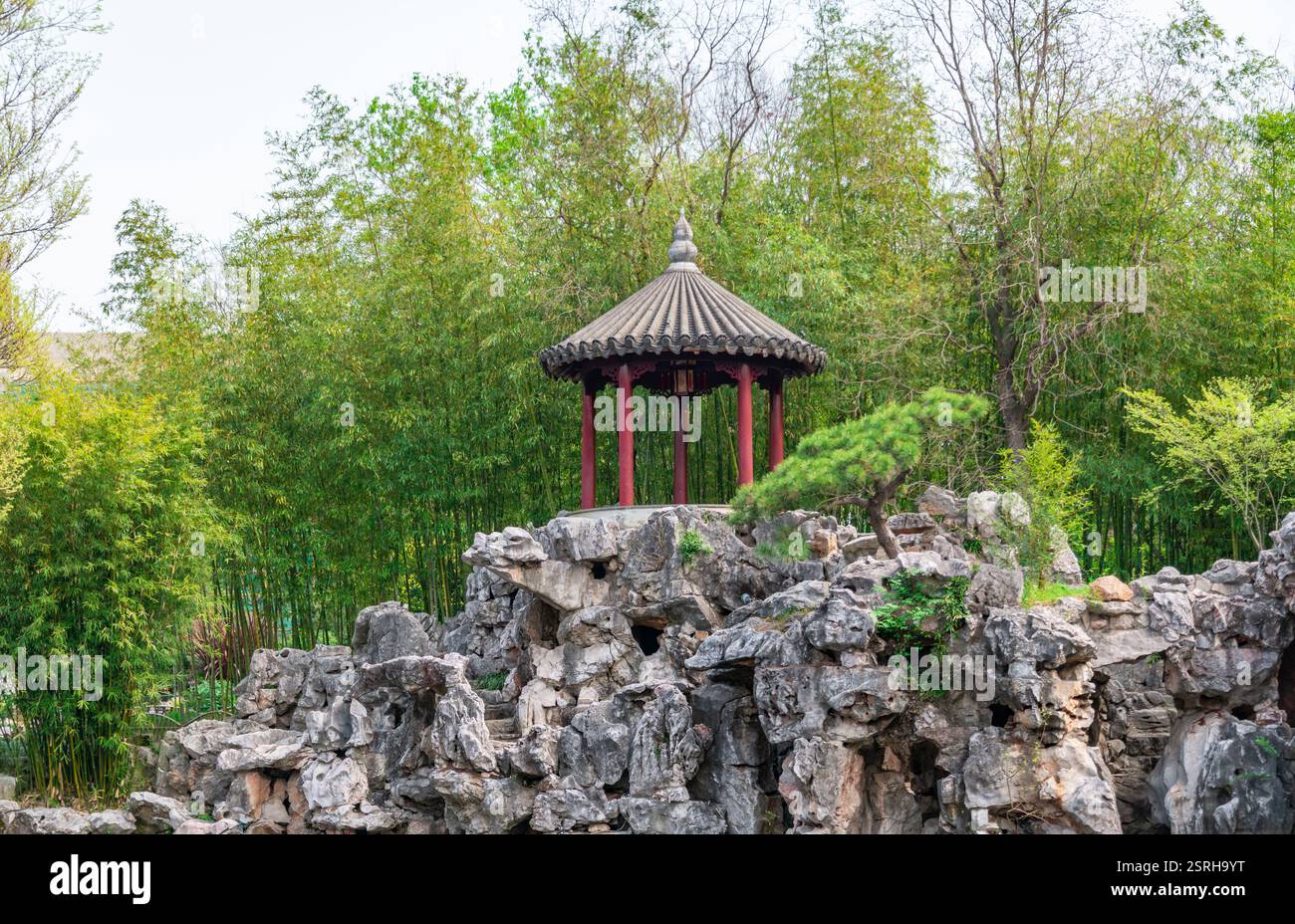 Architectural scenery of Guyi Garden in Shanghai, China Stock Photo - Alamy