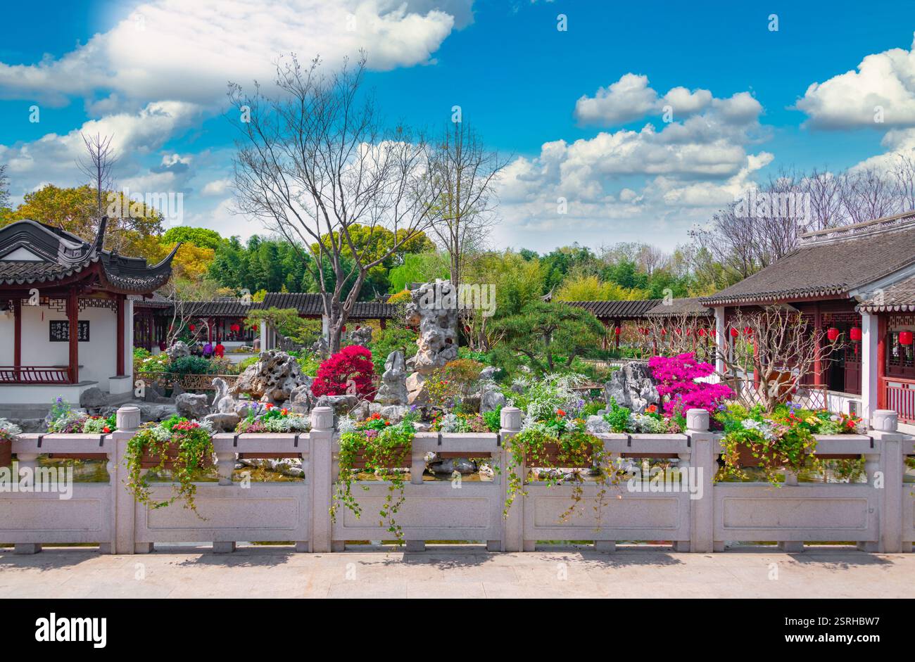 Architectural scenery of Guyi Garden in Shanghai, China Stock Photo - Alamy