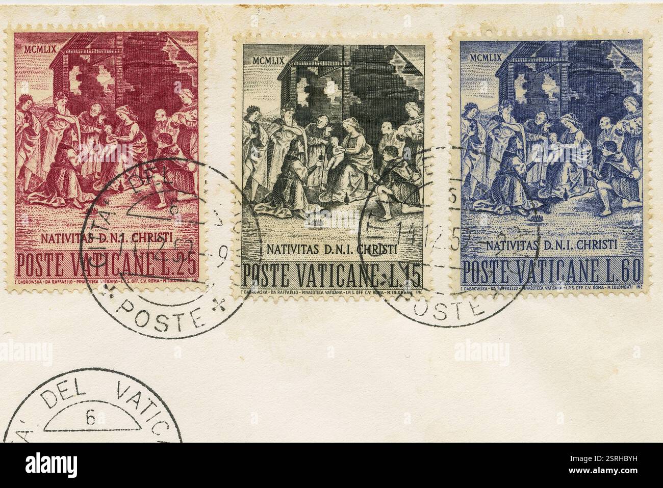 First day cover of poste vaticane, stamps, india, asia Stock Photo - Alamy