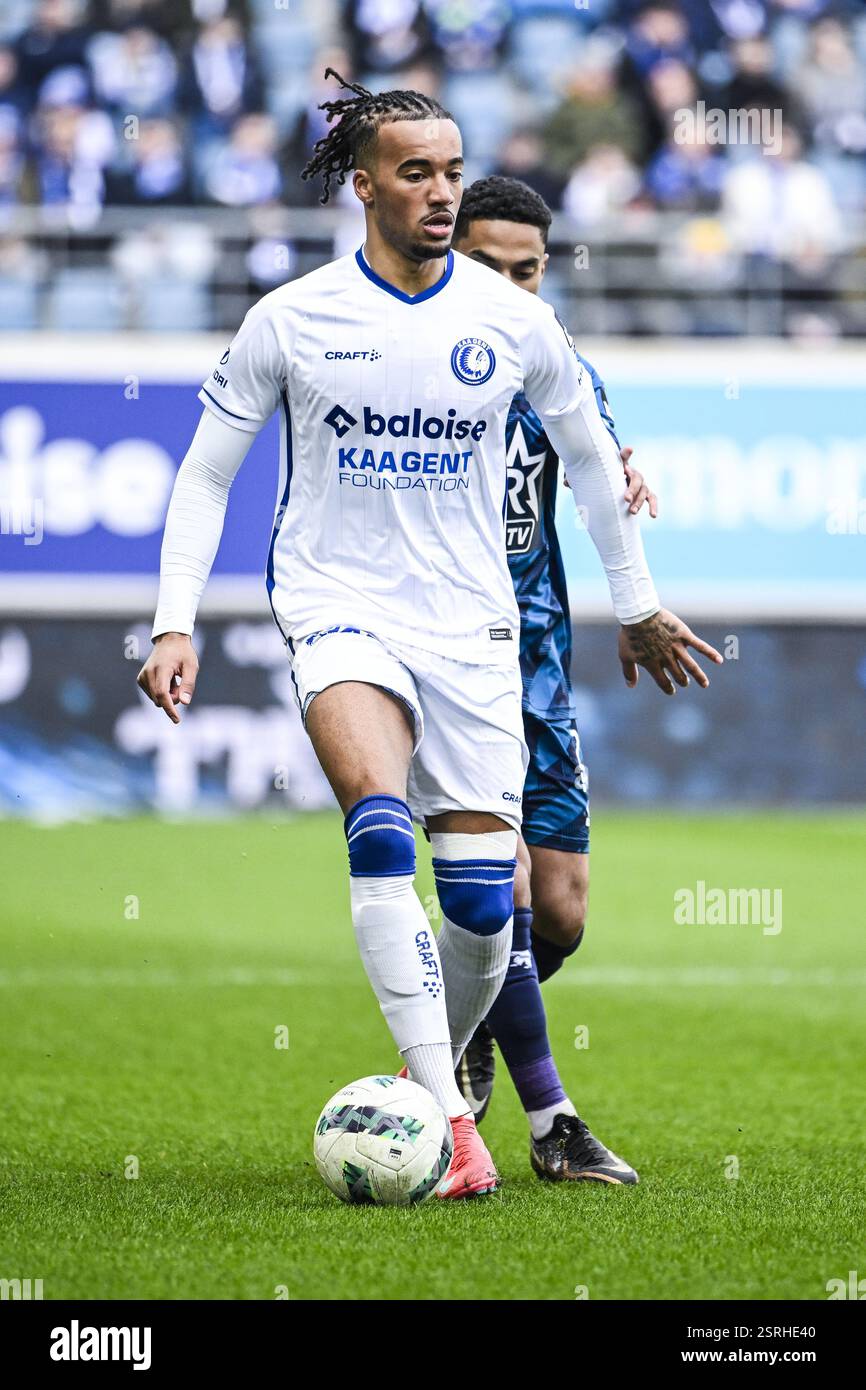 Gent, Belgium. 16th Feb, 2025. Gent's Archibald Archie Brown pictured ...