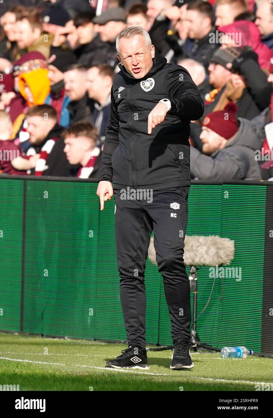 Heart of Midlothian manager Neil Critchley during the William Hill ...