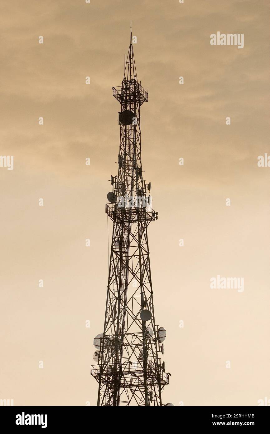 Telecommunication tower in Delhi, India, Asia Stock Photo - Alamy