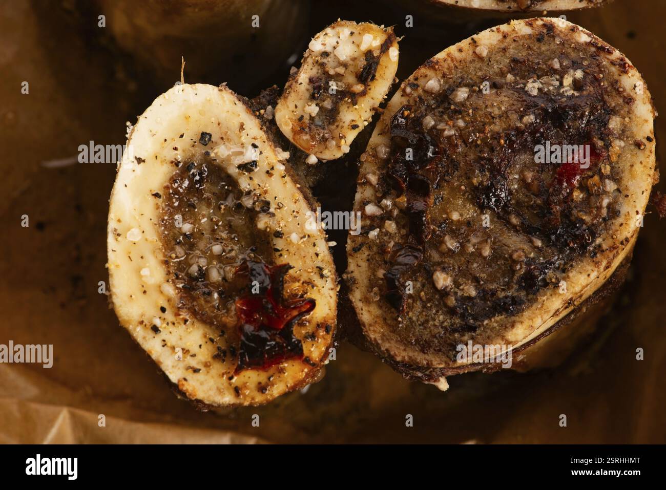 Homemade Roasted Beef Bone Marrow Stock Photo - Alamy