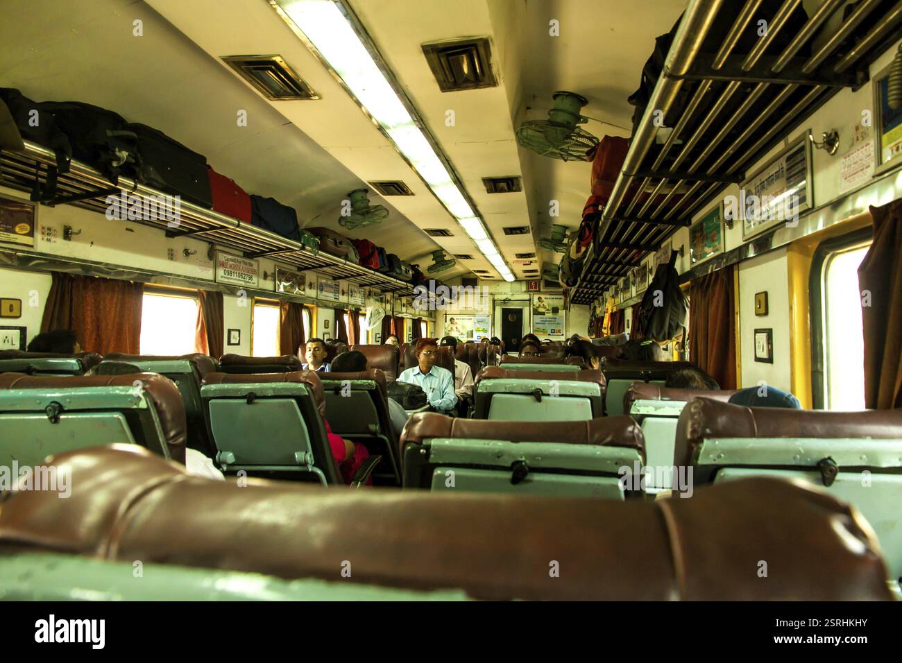 Chair Car Coach, Konkan Railway, Maharashtra, India, Asia Stock Photo ...