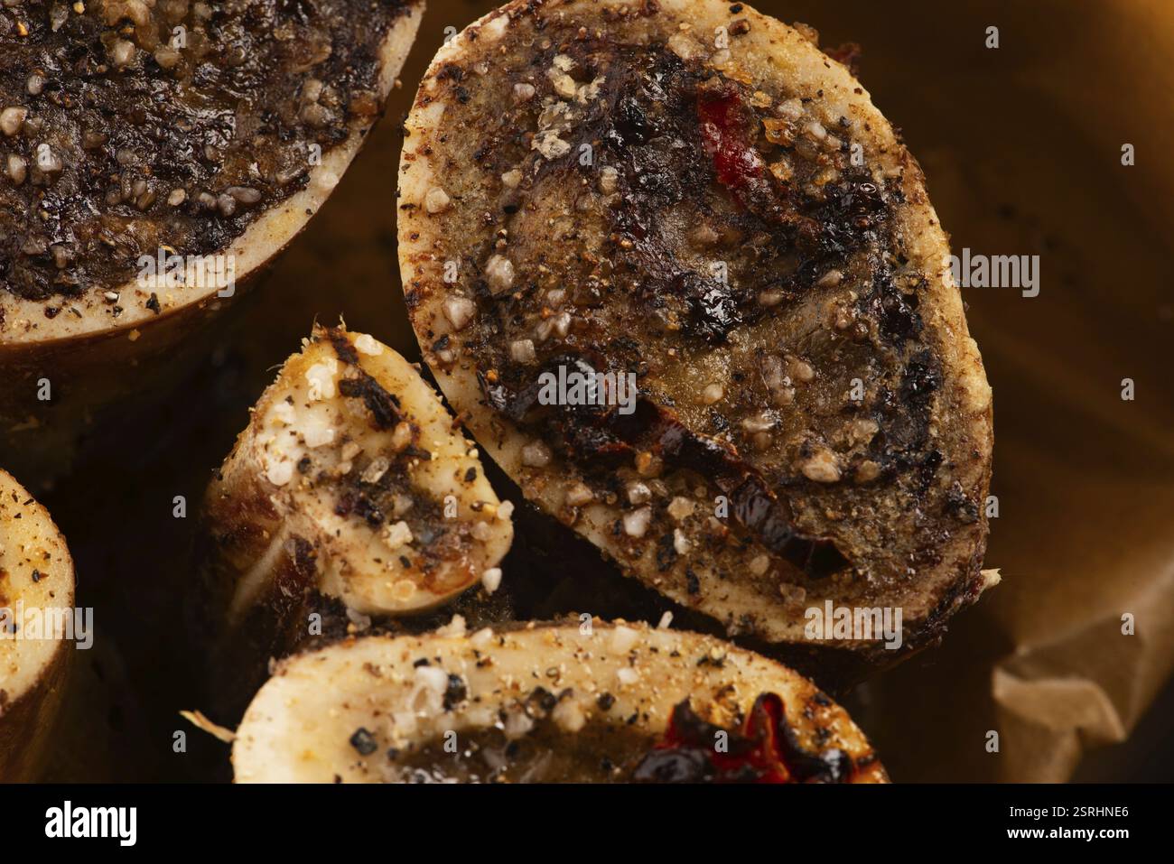 Homemade Roasted Beef Bone Marrow Stock Photo - Alamy