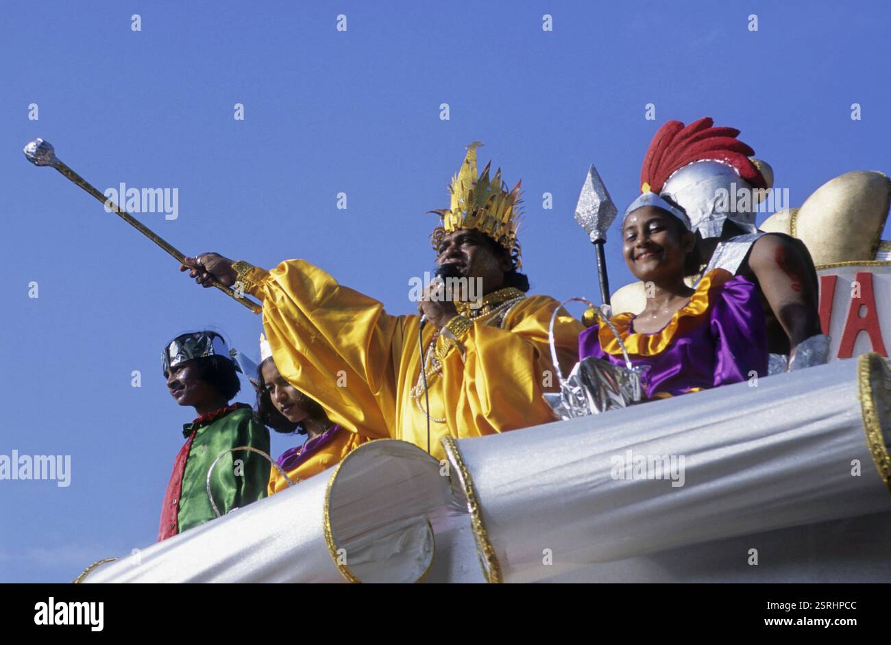 Queen and king memo, goa carnival, goa, india Stock Photo - Alamy