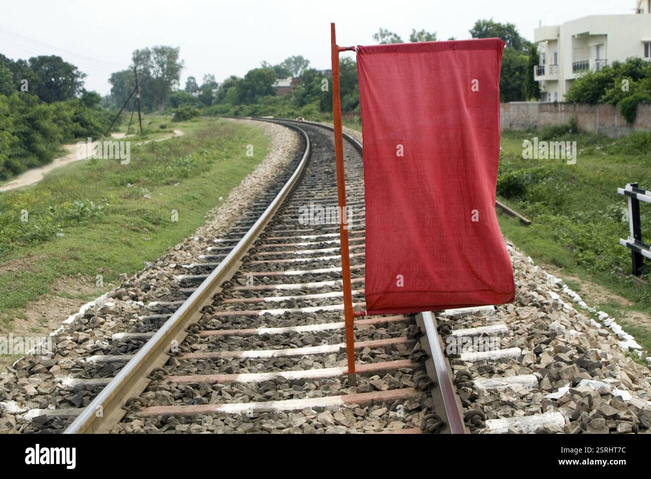 Train stop red signal hi-res stock photography and images - Alamy