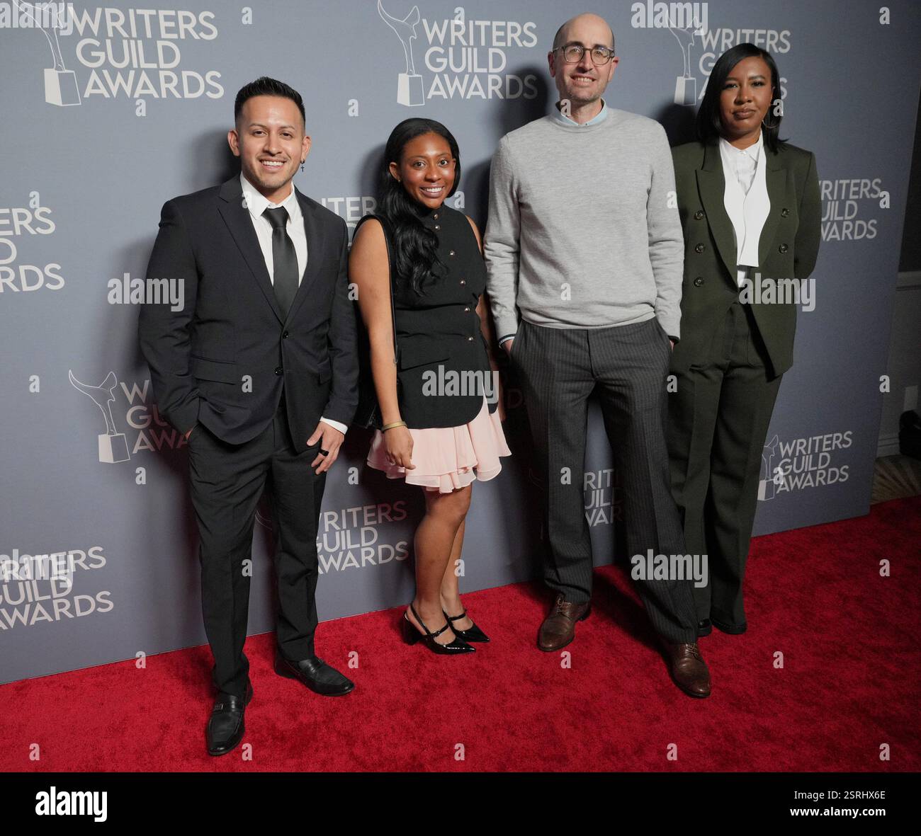 Los Angeles, USA. 15th Feb, 2025. (L-R) ABBOTT ELEMENTARY Writers ...