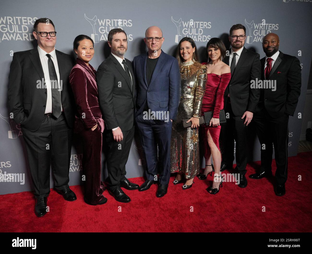 Los Angeles, USA. 15th Feb, 2025. (L-R) THE BOYS Writers - Geoff Aull ...