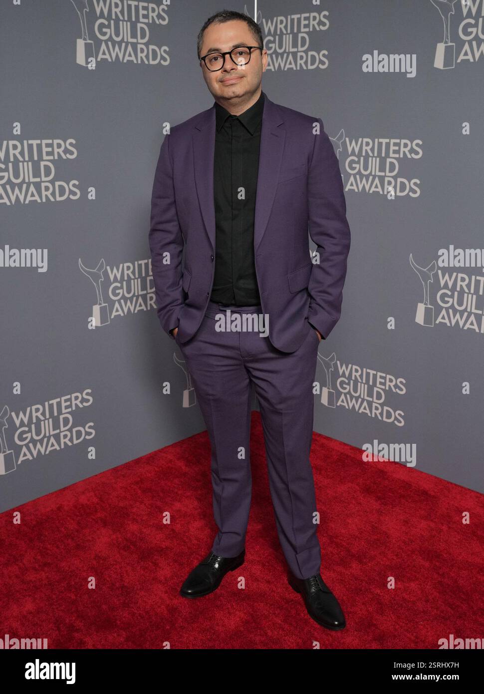 Los Angeles, USA. 15th Feb, 2025. Joe Mande arrives at the 2025 Writers ...