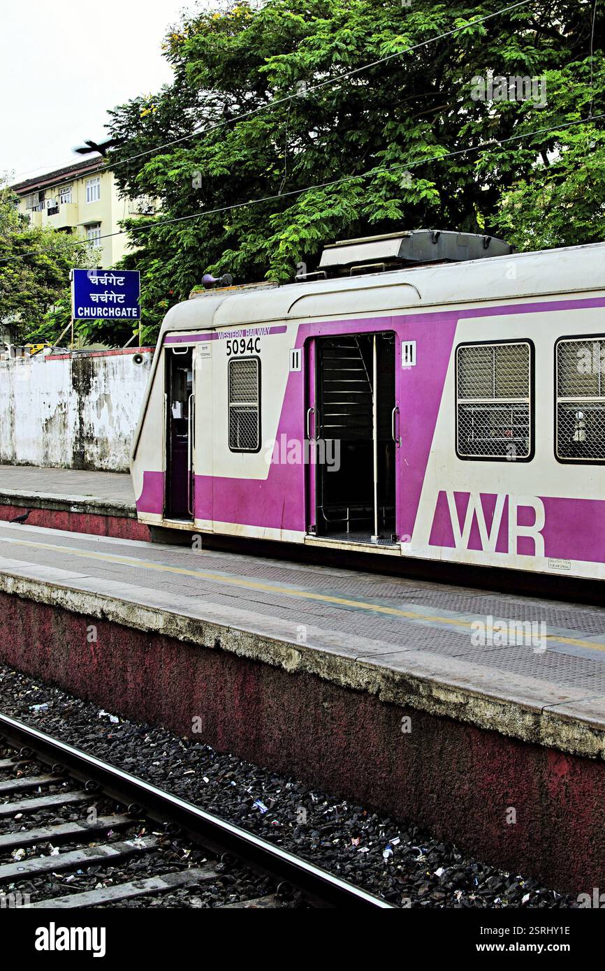 Church gate Railway Station, Mumbai, Maharashtra, India, Asia Stock ...