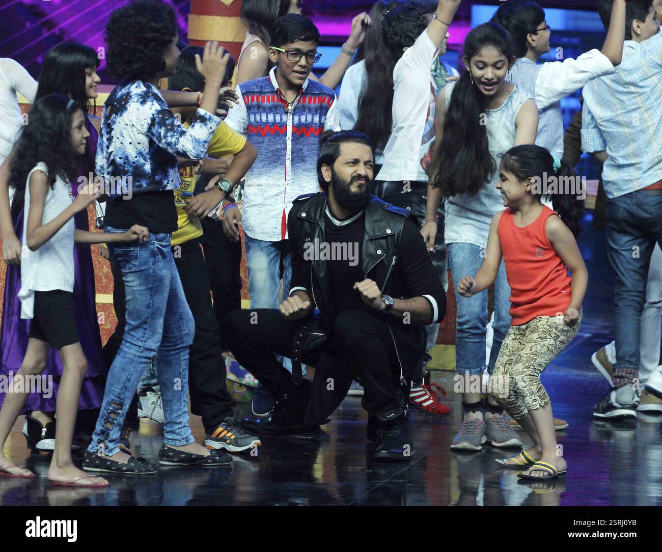 Bollywood actor Riteish Deshmukh during the promotion of film Banjo on ...