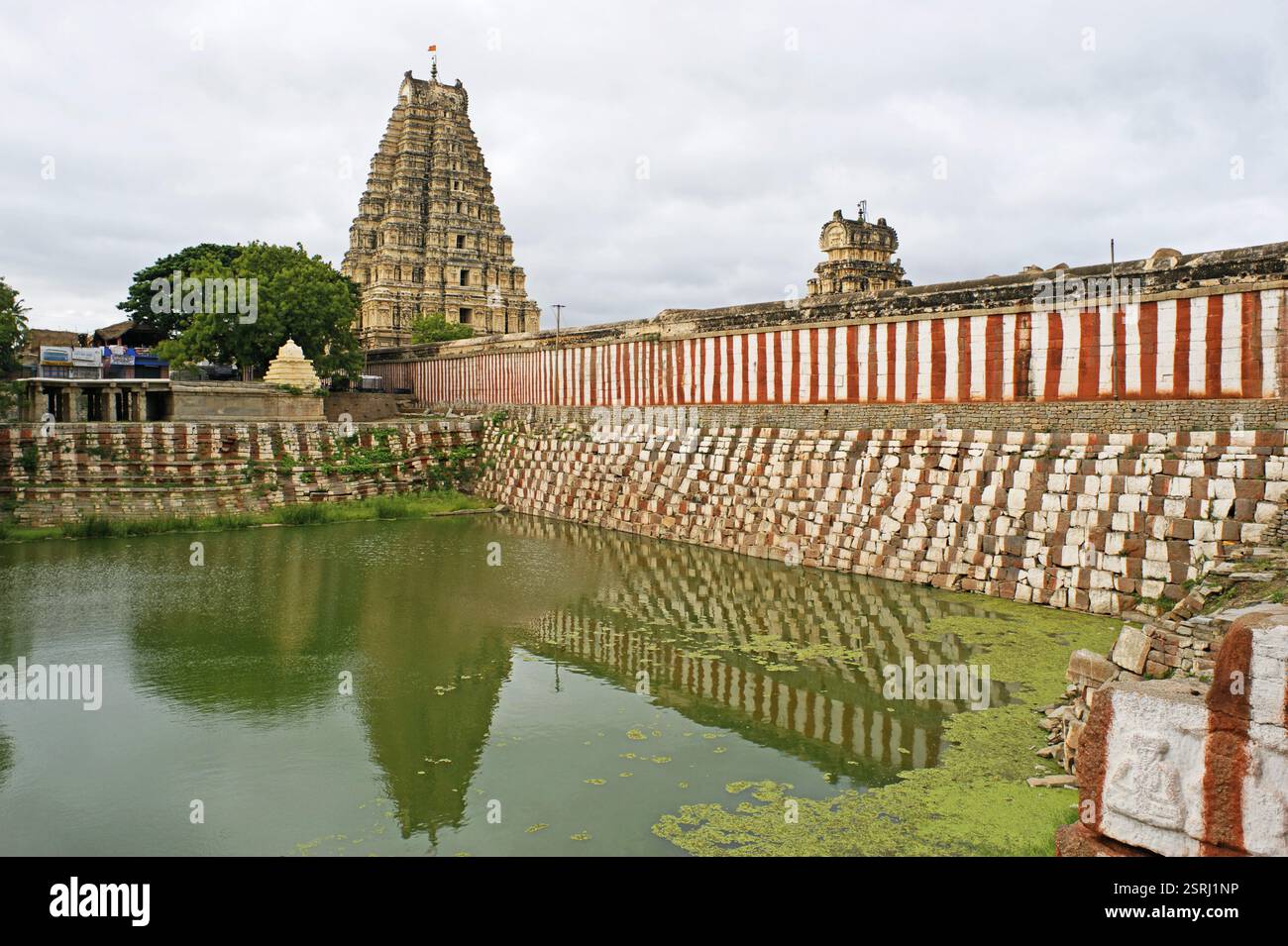 Pond in Virupaksha or Pampapati temple 13th-17th century, Hampi ...