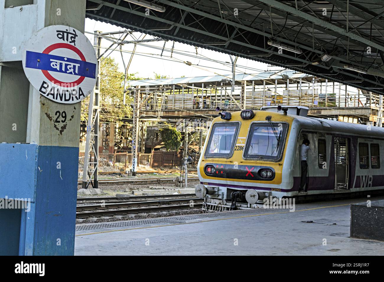 Bandra Railway Station, Mumbai, Maharashtra, India, Asia Stock Photo ...