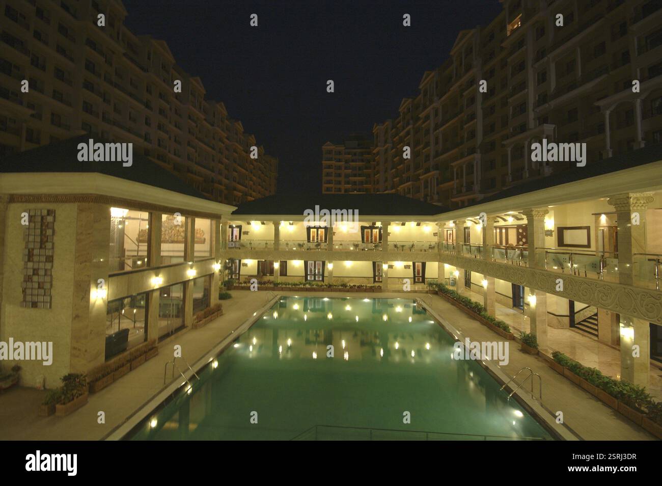 Swimming pool in night, Bombay Mumbai, Maharashtra, India, Asia Stock ...