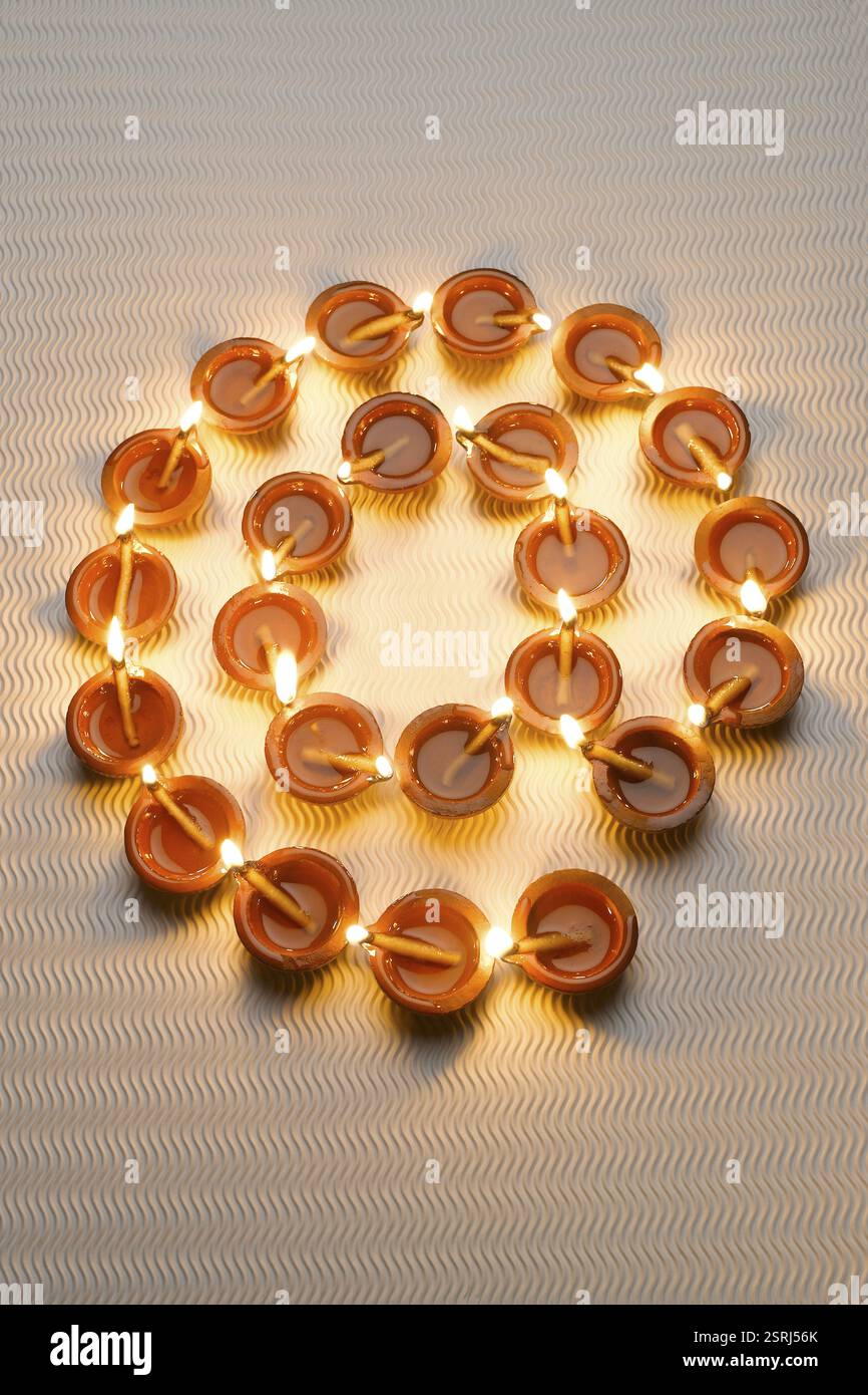 E Mail Symbol of Diyas Diwali Festival Stock Photo - Alamy