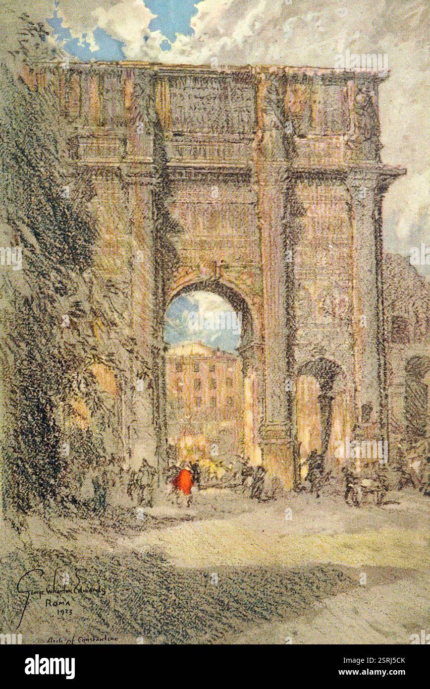 The Arch of Constantine Rome, Italy - George Wharton Edwards, circa ...
