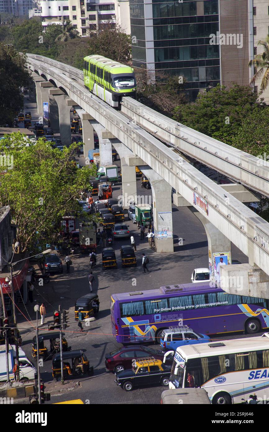 Monorail, Chembur, Mumbai, Maharashtra, India, Asia Stock Photo - Alamy