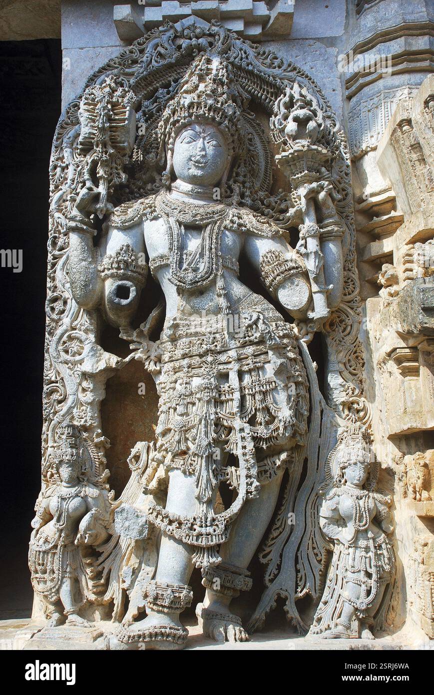 Statue at Belur, Karnataka, India, Asia Stock Photo - Alamy
