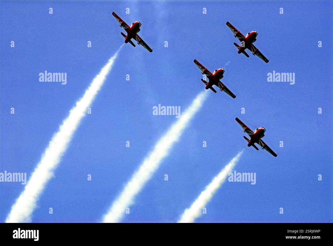 Air show by surya kiran team of IAF on air force day at Trivandrum ...