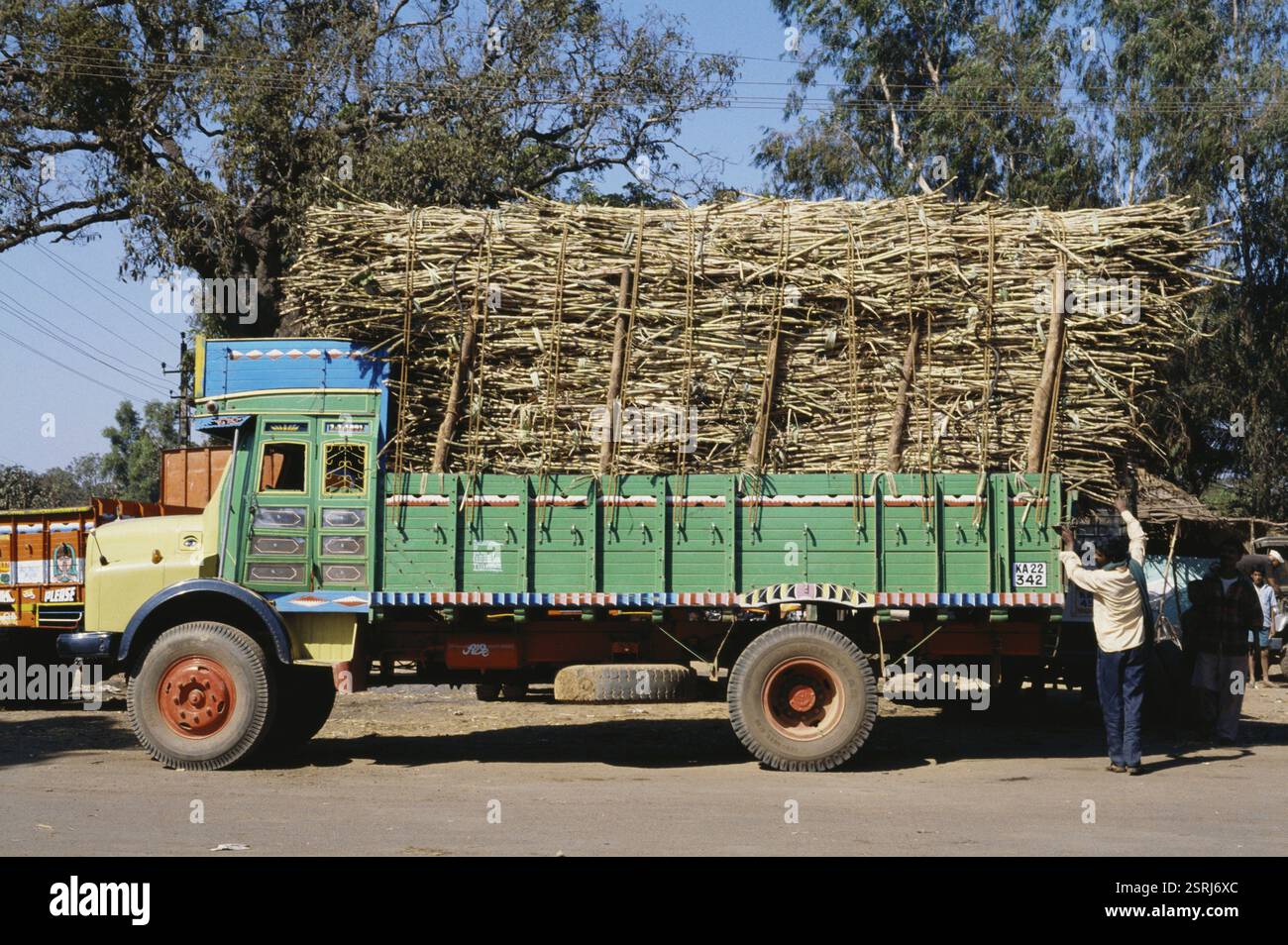 Transporting through truck, India, Asia Stock Photo - Alamy