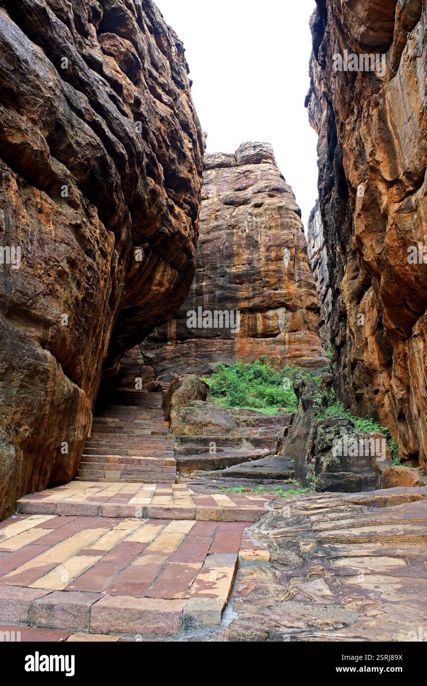 Heritage Badami fort, Badami, Karnataka, India, Asia Stock Photo - Alamy