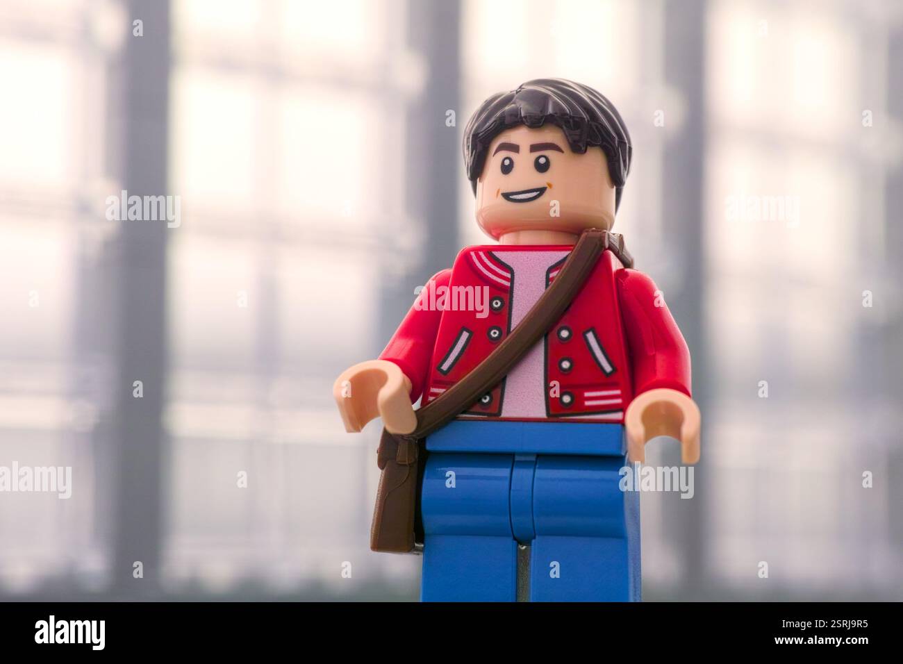 Tambov, Russian Federation - February 09, 2025 Lego Peter Parker ...