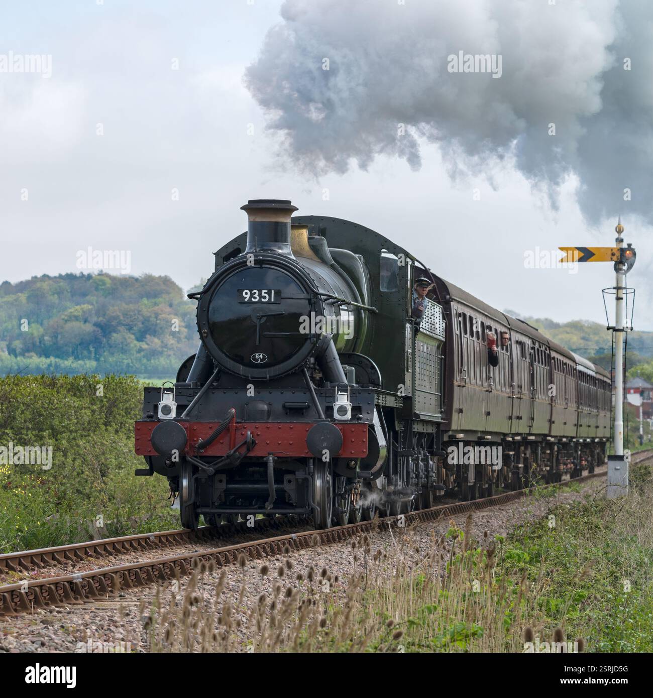Picture of a steam train at Ker Moor, Blue Anchor, Somerset, England ...