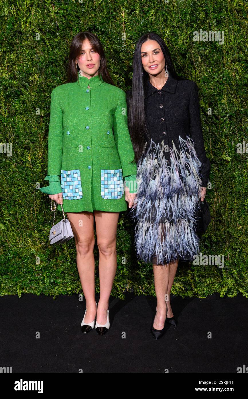 London, UK. 15 February 2025. Scout Willis and Demi Moore attending the ...